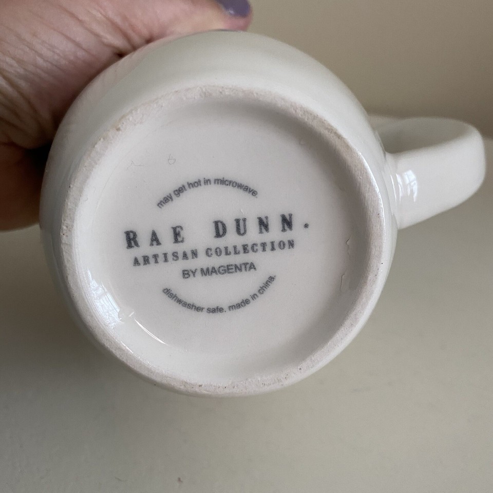 Rae Dunn Typwriter Font “Peace” Coffee Mug | eBay