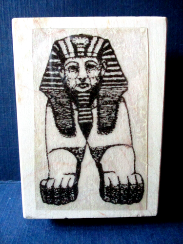 SPHINX EGYPTIAN PYRAMID AFTER MIDNIGHT ART RUBBER STAMP WOOD MTD | eBay