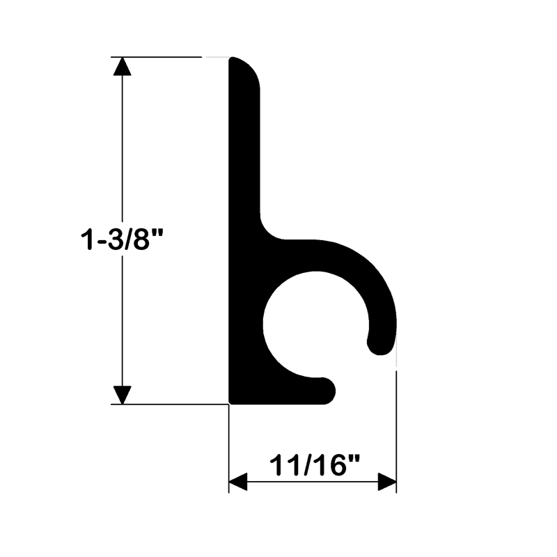 TACO Marine Rigid PVC Vinyl Welt Track White 5' Stick V25-9207WHA20 | eBay
