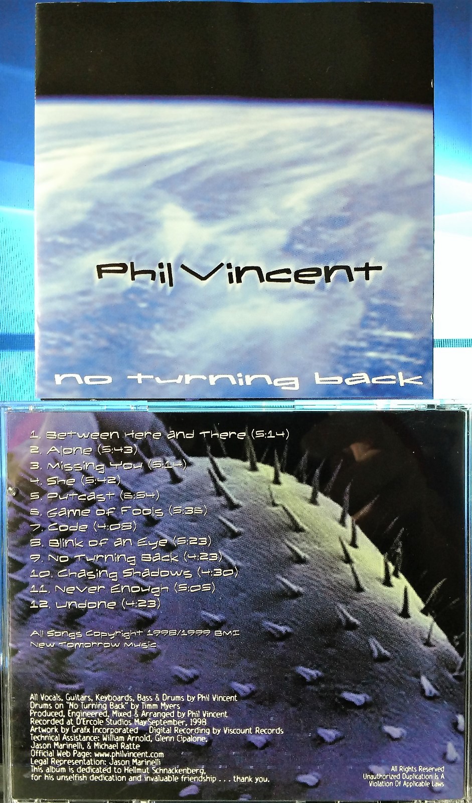 Phil Vincent - No Turning Back (CD, 1999, New Tomorrow Music, US INDIE ...