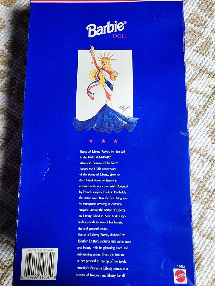 Vintage Mattel Barbie Doll 1995 American Beauties Collection Statue of ...