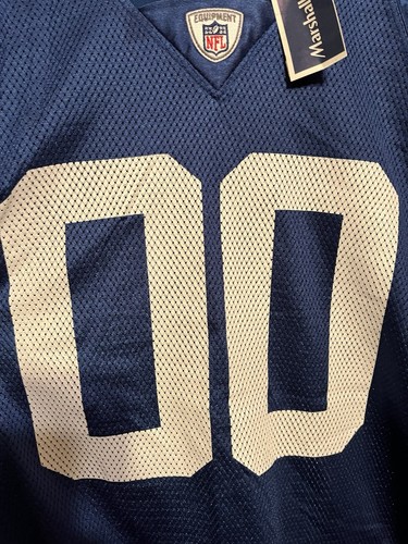 NEW Reebok Indianapolis Colts #00 Jersey MED Blue OnField NFL NWT ...