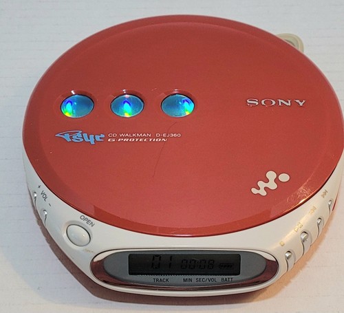 Sony D-EJ360 Red CD Walkman PSYC G Protection | eBay