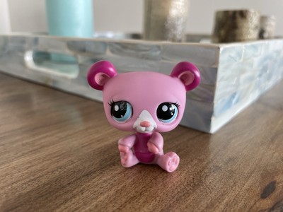 Hasbro Littlest Pet Shop Pink Honey Picnic Bear w/Blue Eyes # 2090 LPS ...