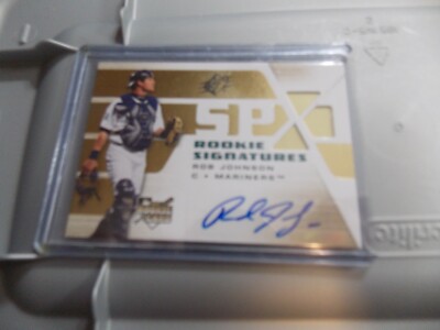2008 Upper Deck SPX Rob Johnson Rookie Signatures Auto RC Mariners | eBay