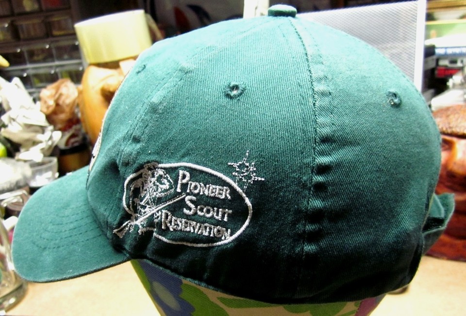 CAMP FRONTIER youth hat BSA Pioneer Scouts Reservation beaver 1990s cap ...