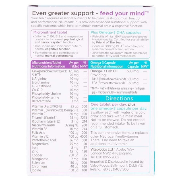 Vitabiotics Neuromind Plus Tablet - 56 Count for sale online | eBay