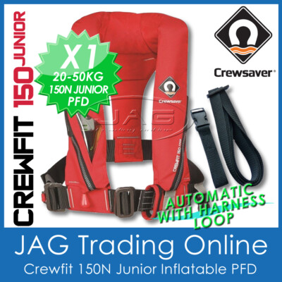 CREWSAVER CREWFIT 150N JUNIOR AUTOMATIC LIFE JACKET - CHILD AUTO ...