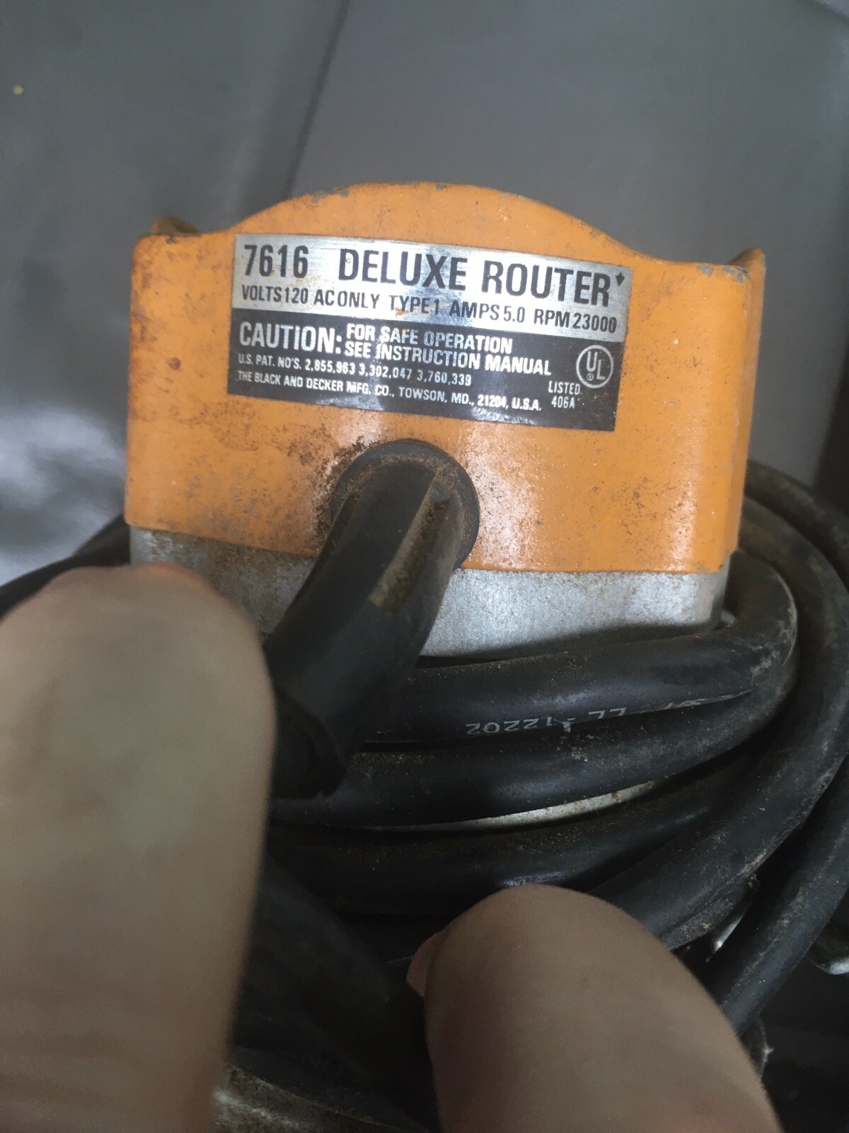 Vintage Black & Decker Deluxe Router 7616 Tested Working | eBay