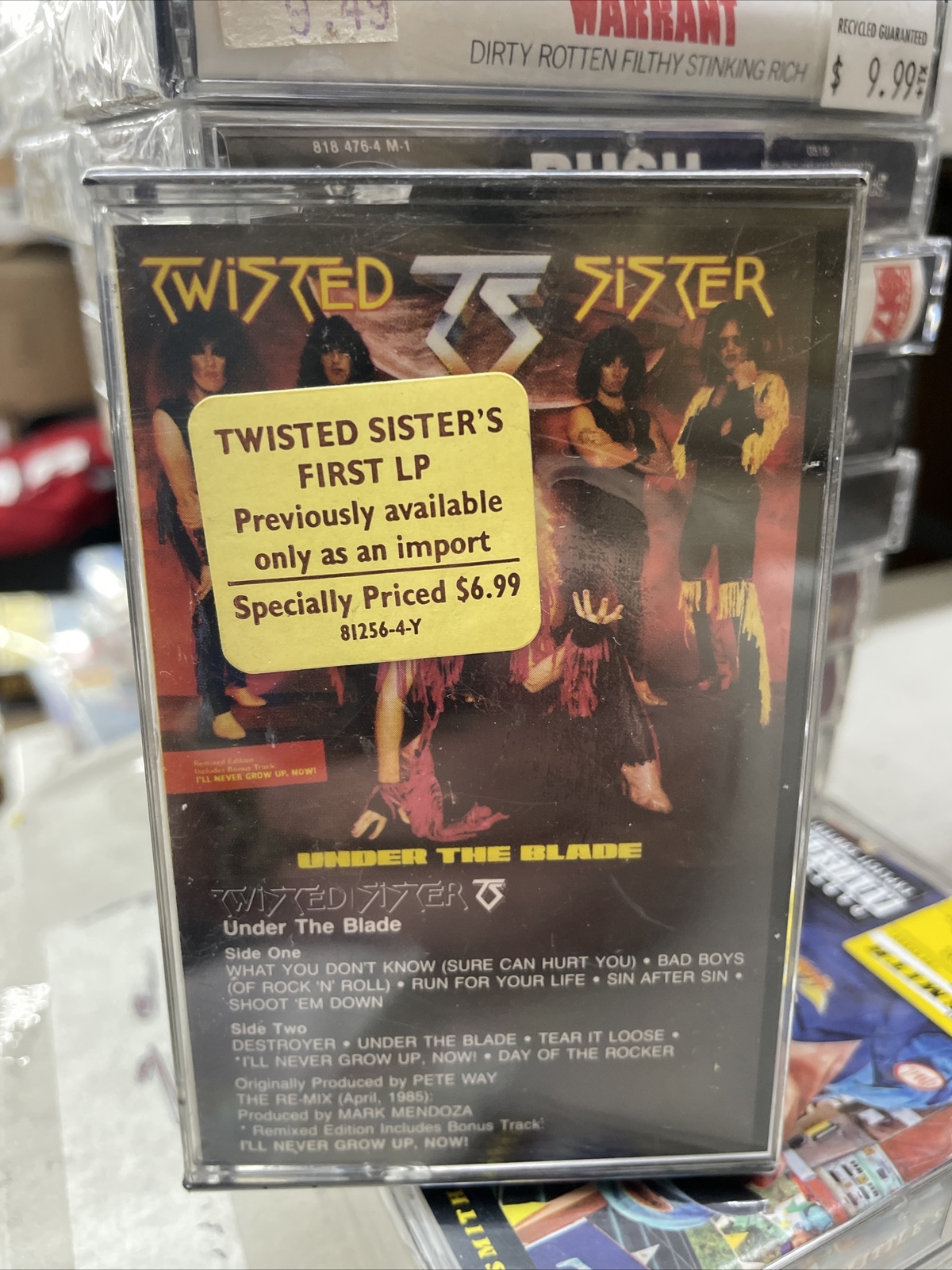 Twisted Sister Under the Blade Cassette Tape Vintage 1982 SEALED | eBay