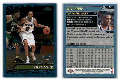 2001-02 Topps Chrome #56 Steve Smith - San Antonio Spurs | eBay