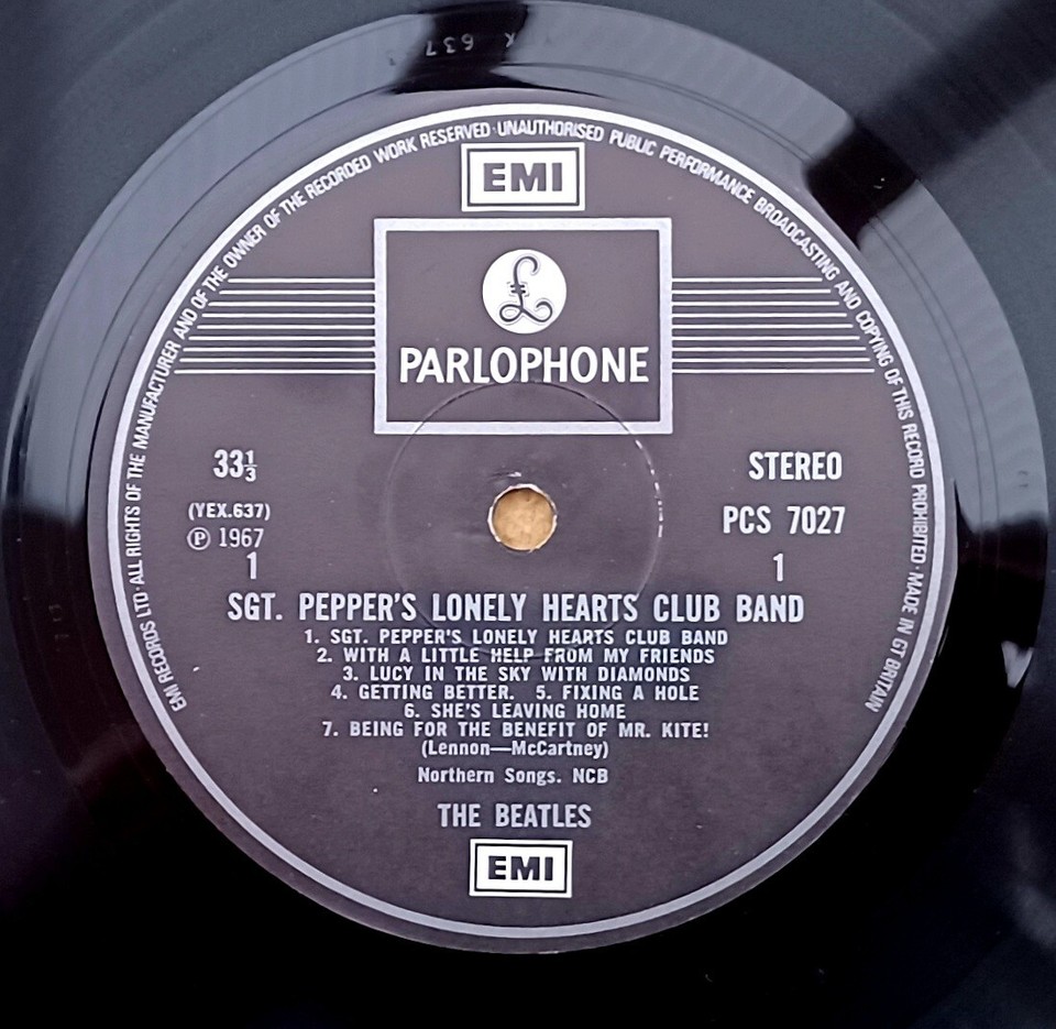 BEATLES " SGT PEPPER " SUPERB 2BOX EMI MID 70'S HARRY MOSS CUT PRESS ...