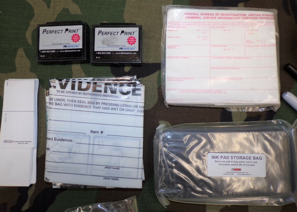 Super Rare GWOT US Military Issue CSI Evidence Collection Kit Complete ...