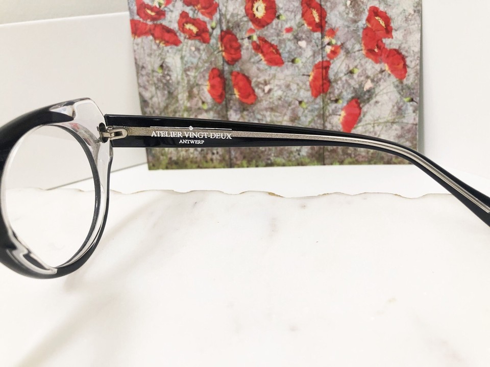 Eyeglasses frame Black And Translucent Workshop 22 optical frame Made ...