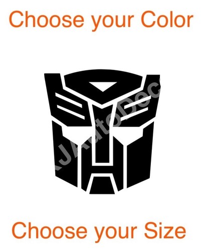 Transformer Autobots Car Vinyl Sticker Window Bumper Laptop Optimus ...