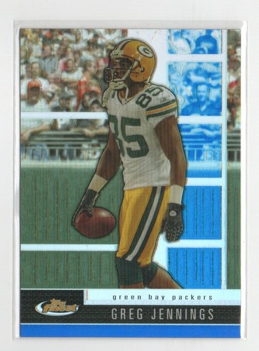 2008 Topps Finest Greg Jennings BLUE REFRACTOR GREEN BAY PACKERS #76 | eBay