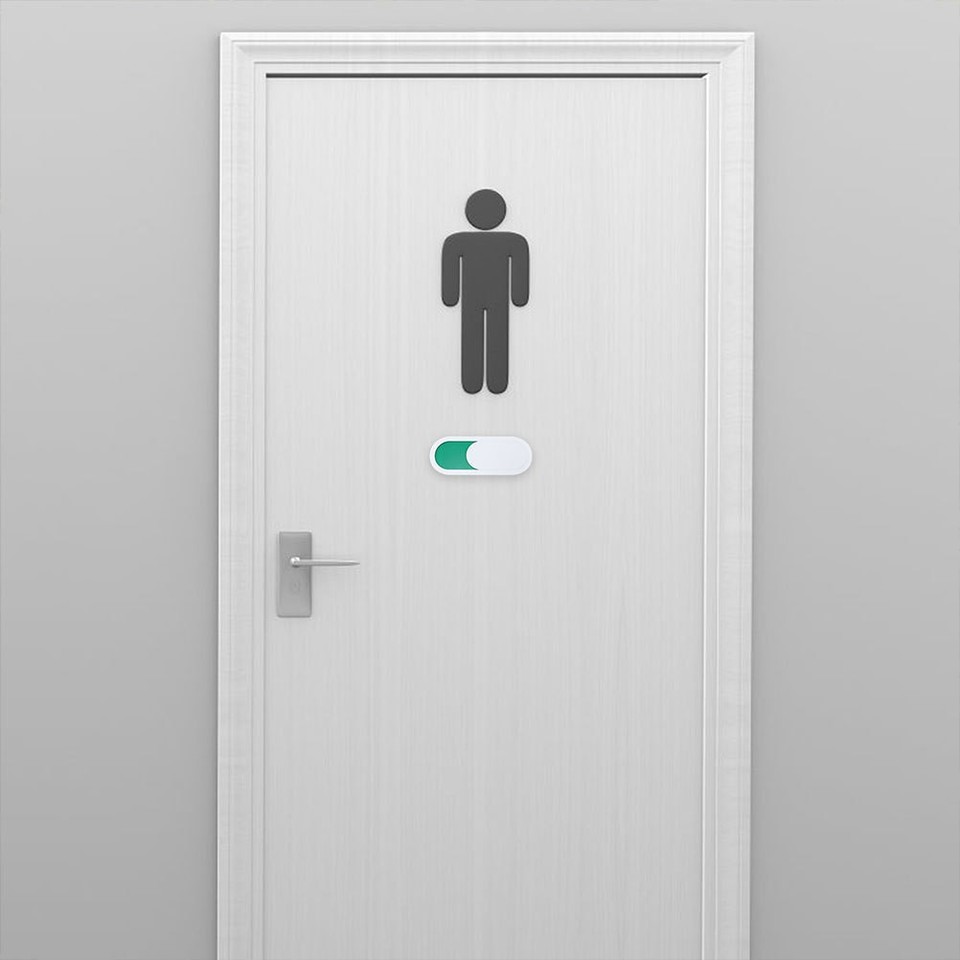 Occupied Available Sign Bathroom Toilet Signs Occupied/vacant Door ...