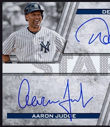 2023 Topps Baseball Stars Dual Autograph AARON JUDGE & DEREK JETER ...