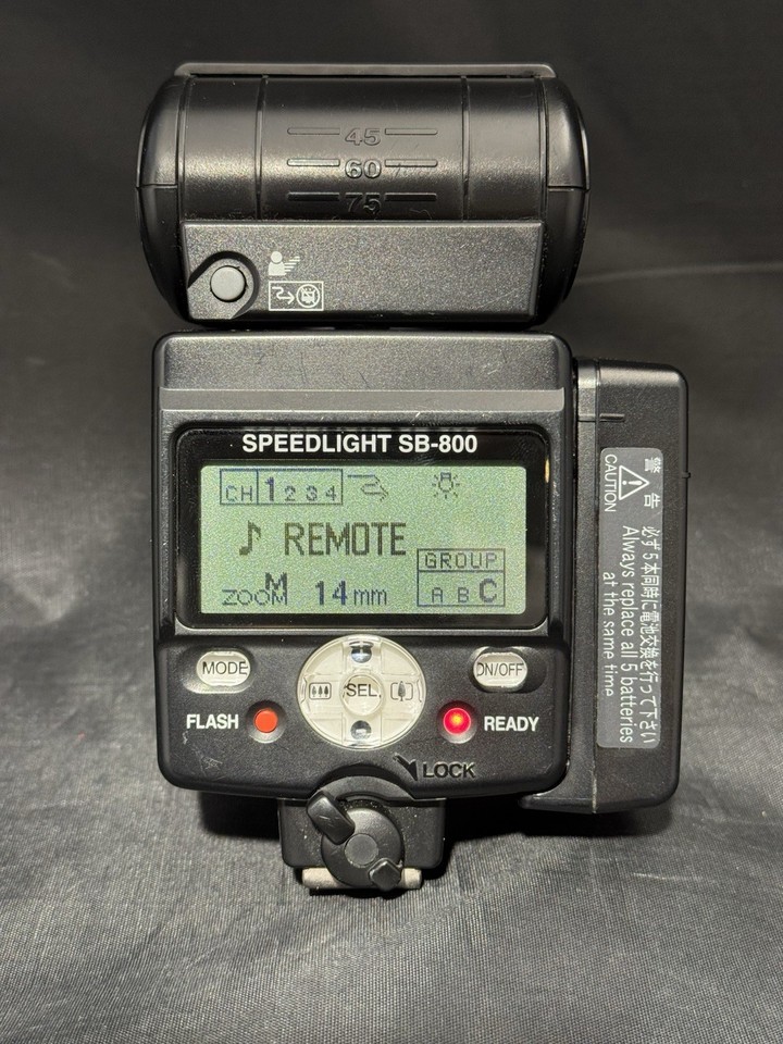 Nikon Speedlight SB-800 Shoe Mount Flash for Nikon Tested Working ...