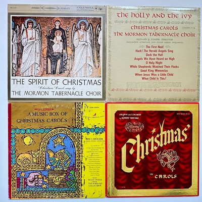 Lot of 4 Christmas LP Albums Mormon Tabernacle Choir Rheims Carolers NM ...
