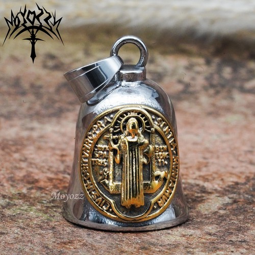 Crucifix Cross Exorcism Motorcycle Biker Bell Hanger Luck Gremlin Ride ...