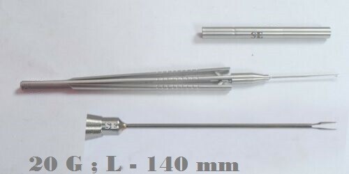 SS Vitreous Vitrectomy End Gripping Forceps 20 Gauge Ophthalmic ...