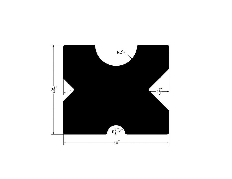 (PAIR) 8.5x10 Arbor Plates 1.5" Thick, Hydraulic H-Frame Shop Press, V ...