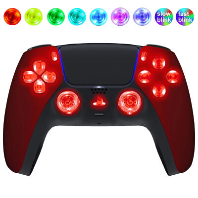 Soft Red Silent Modz LED Light Up Buttons Wireless Custom Controller ...