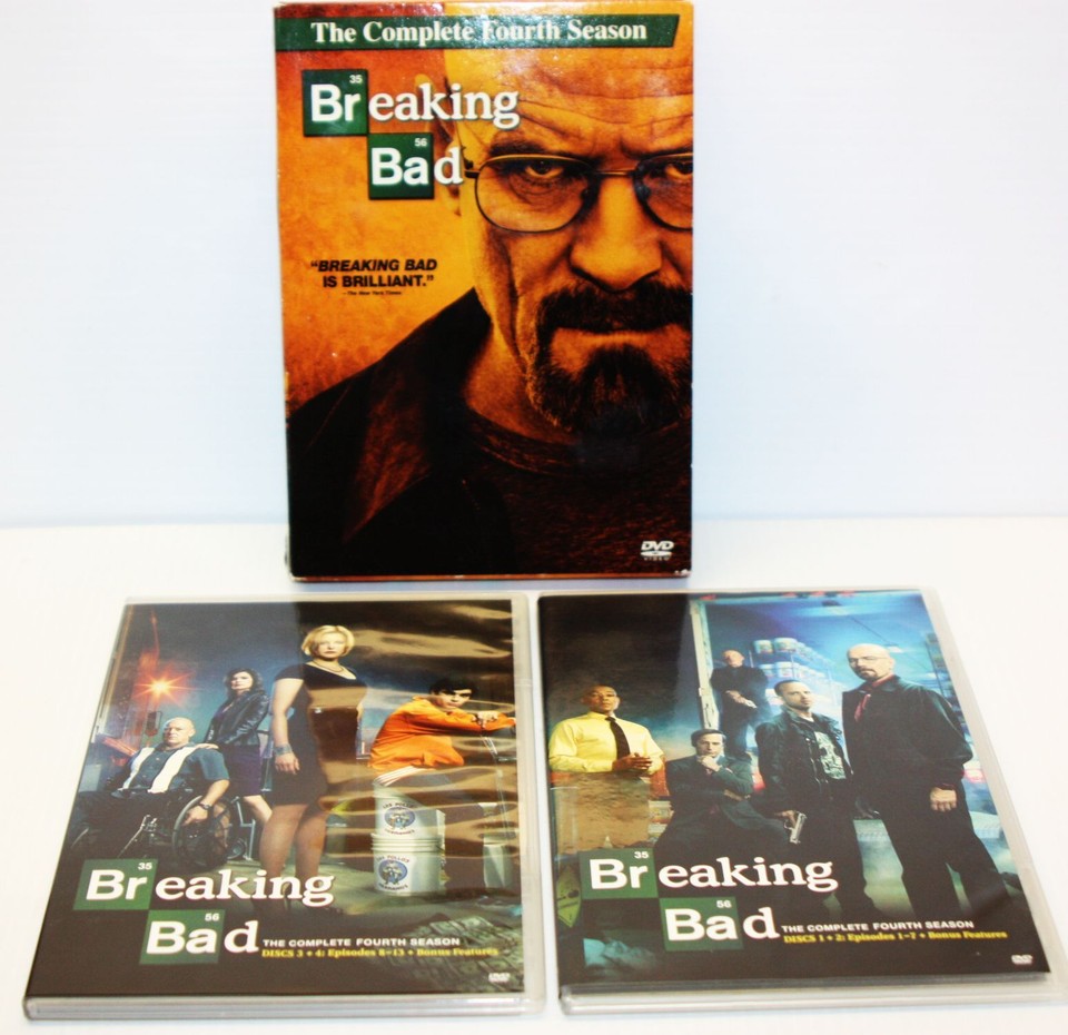 Breaking Bad: The Complete Fourth Season (DVD, 2012, 4-Disc Set)-Bryan ...