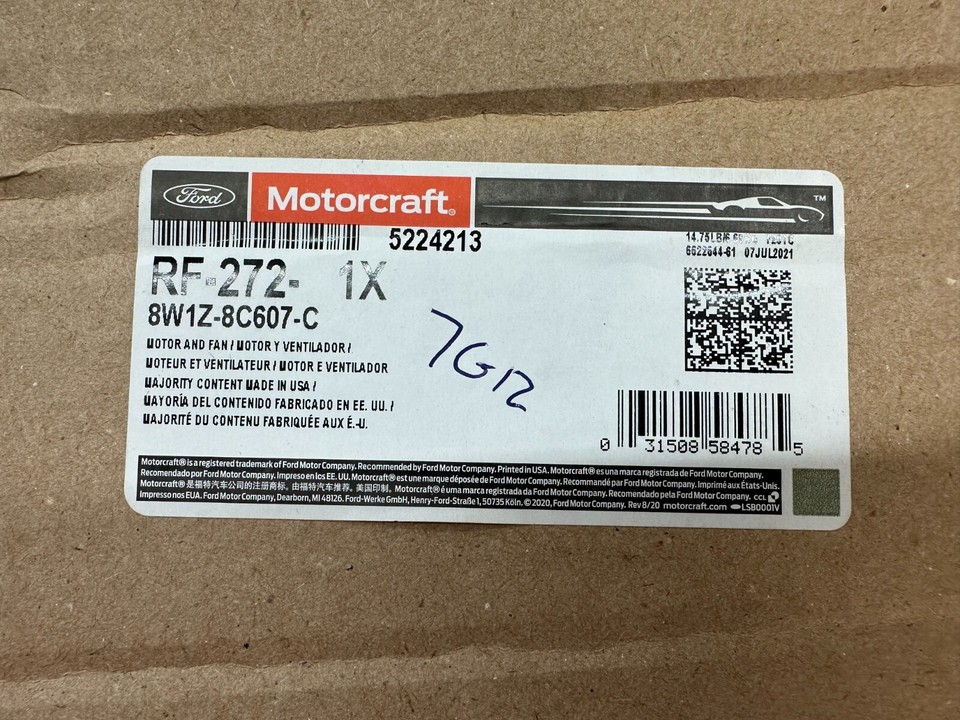 Genuine Ford Engine Cooling Fan Motor Assembly RF-272 For 06-11 Ford ...