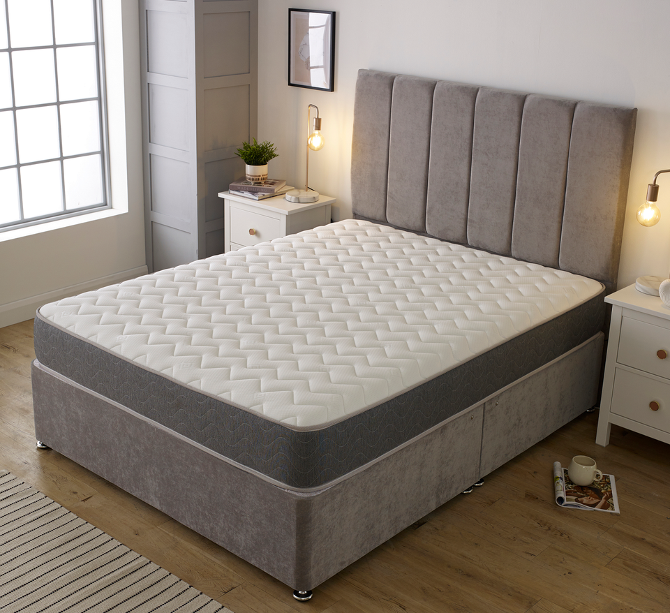 eXtreme Comfort 7" Zig Zag Grey Memory Form Spring Mattress - Single ...
