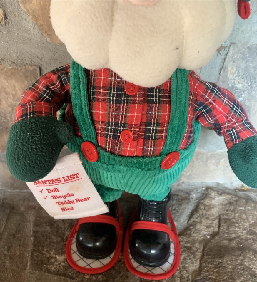 Avon Dancing Santa Animated Plush Singing Shout Merry Christmas 2004 ...