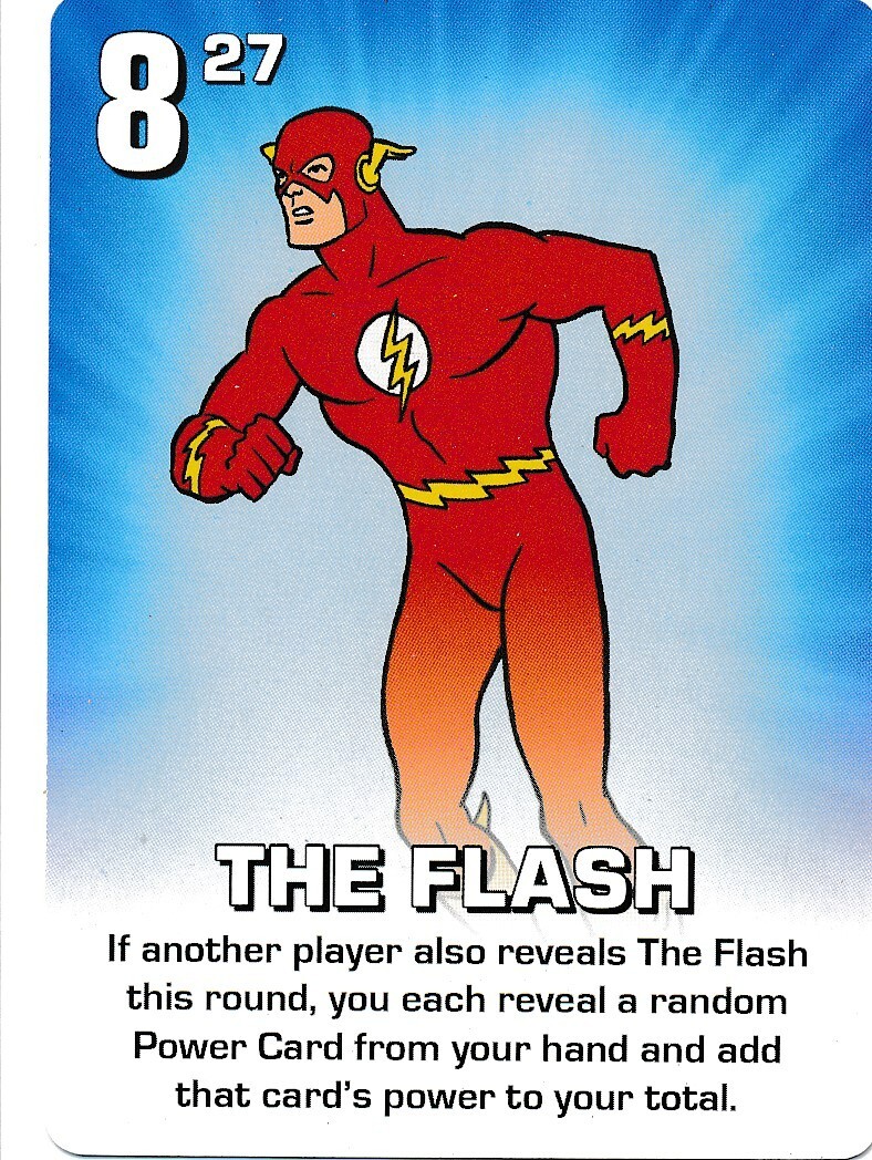 FLASH DC Comics Challenge of the Superfriends Game card SUPERMAN back ...