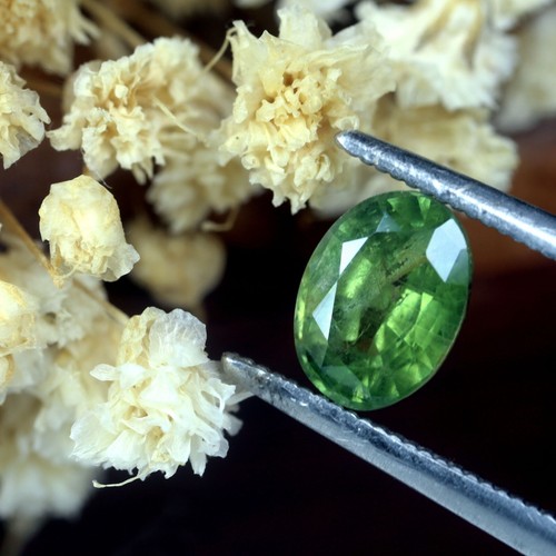 Remarkable Certified 1.10ct Natural Green Sapphire Madagascar Oval 6 ...