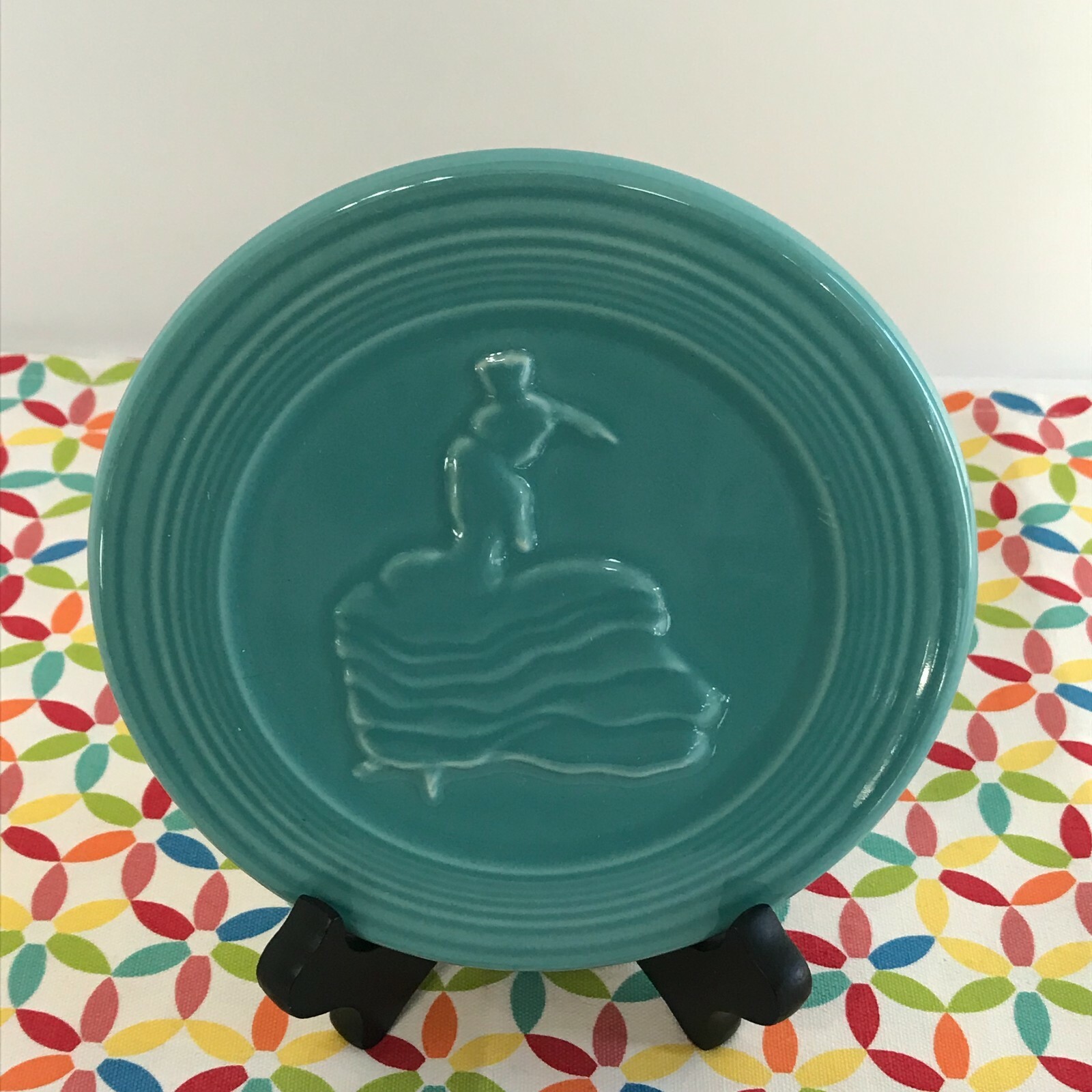 Fiestaware Turquoise Trivet Fiesta Blue Dancing Lady Hot Plate | eBay