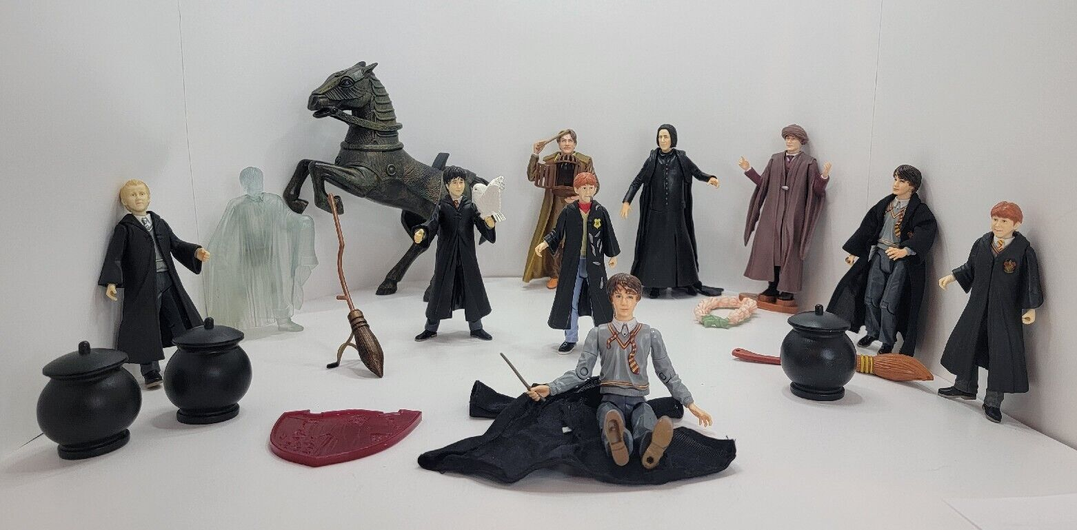 Lot 10+ 2001 Mattel Harry Potter/ Draco/Ron/ Professor Snape/ Quirrell ...