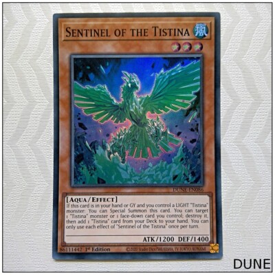 Sentinel of the Tistina - DUNE-EN086 - Super Rare 1st Edition Yugioh ...
