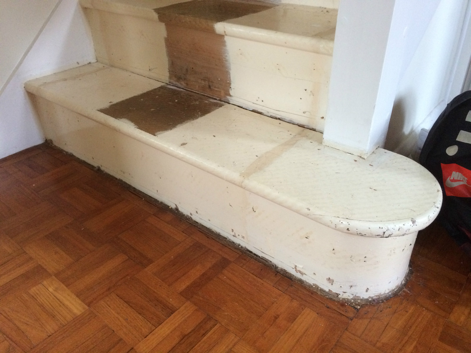 Oak Stair Bottom Bullnose Stair Cladding - Curved Steps | eBay UK