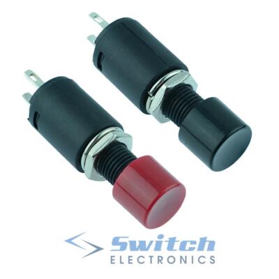 Black / Red On-Off Latching Large Push Button Switch SPST 3A | eBay UK