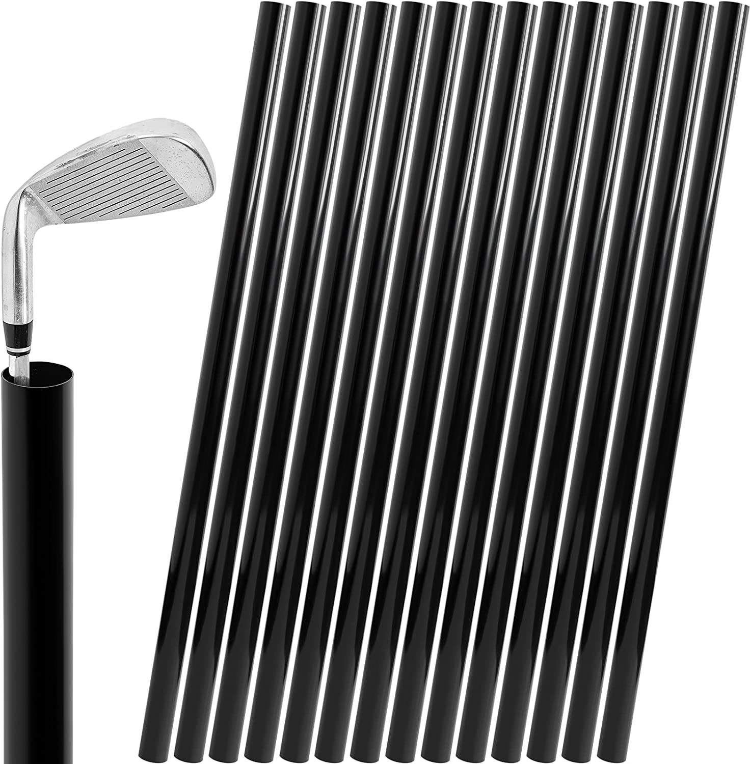 IZZO Golf Black Plastic Golf Club Tube 1.25'' - 14 Pack | eBay