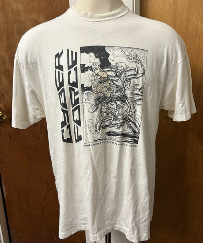 Vintage Cyber Force Comic Con 1992 Silvestri White T-Shirt USA Y2K ...
