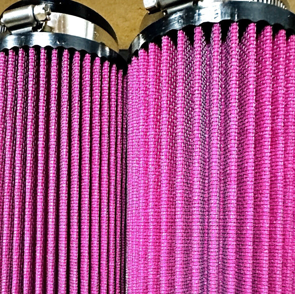 Banshee Keihin PWK Carb 8” Air Filters 8 Inch K&N Style Long Red Filter ...