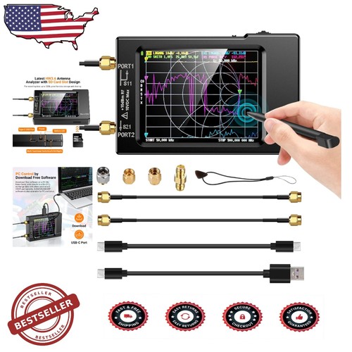 Upgraded NanoVNA-H V3.6 Antenna Analyzer with 2.8" Display ...