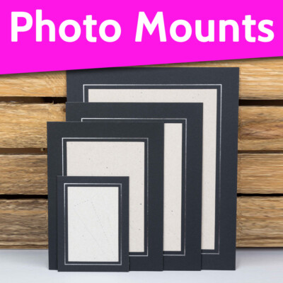 Black & Silver Photo Strut Mounts - Packs Up To 5 Frames - Many Sizes ...