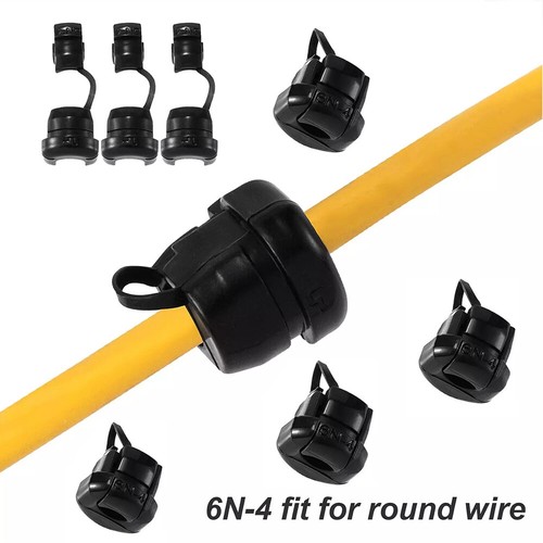 20Pcs Round Strain Relief Cord Connector Nylon Insulation Cable Bush ...