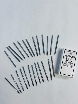Fischbein Portable Bag Closer/Stitcher/Sewing D-5 Needles Pkg of 25 | eBay