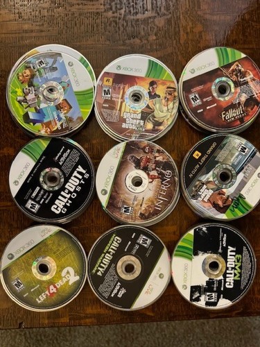 Lot of 100 Xbox 360 (X360)Game Discs. Games As-Is Customer Return. GTA ...