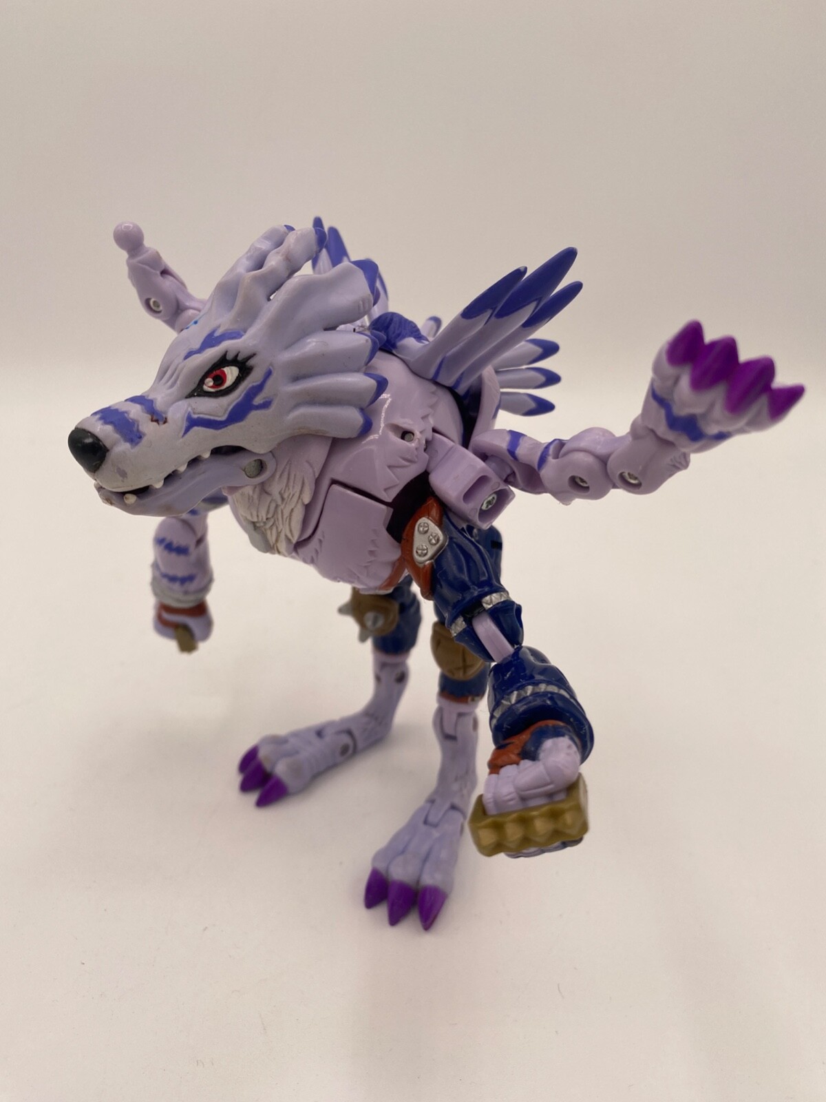 Digimon Digivolving Were Garurumon Wolf 1999 Bandai Action Figure ...