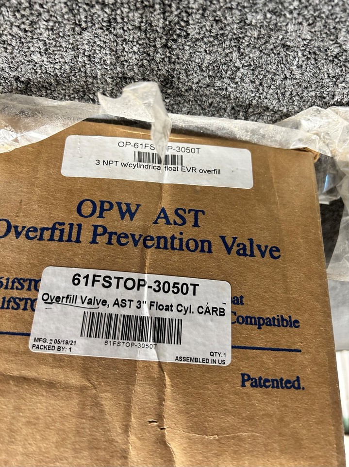 OPW 61FSTOP-3050, 3" AST Overfill Prevention Valve | eBay