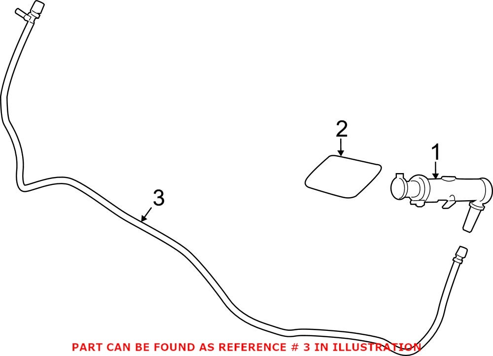 For BMW Genuine Headlight Washer Hose Front 61677241690 | eBay
